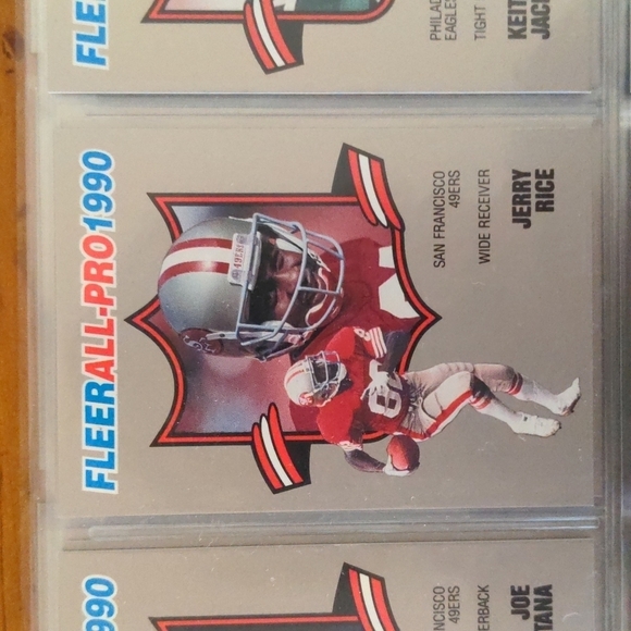 fleer | Other | Rare Jerry Rice Error Card 99 Fleer Allpro Complete Set ...
